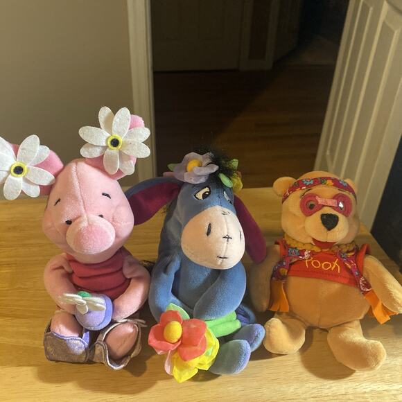 Disney | Toys | Disney Plush Wtp Flower Power Featuring Pooh Eeyore And ...